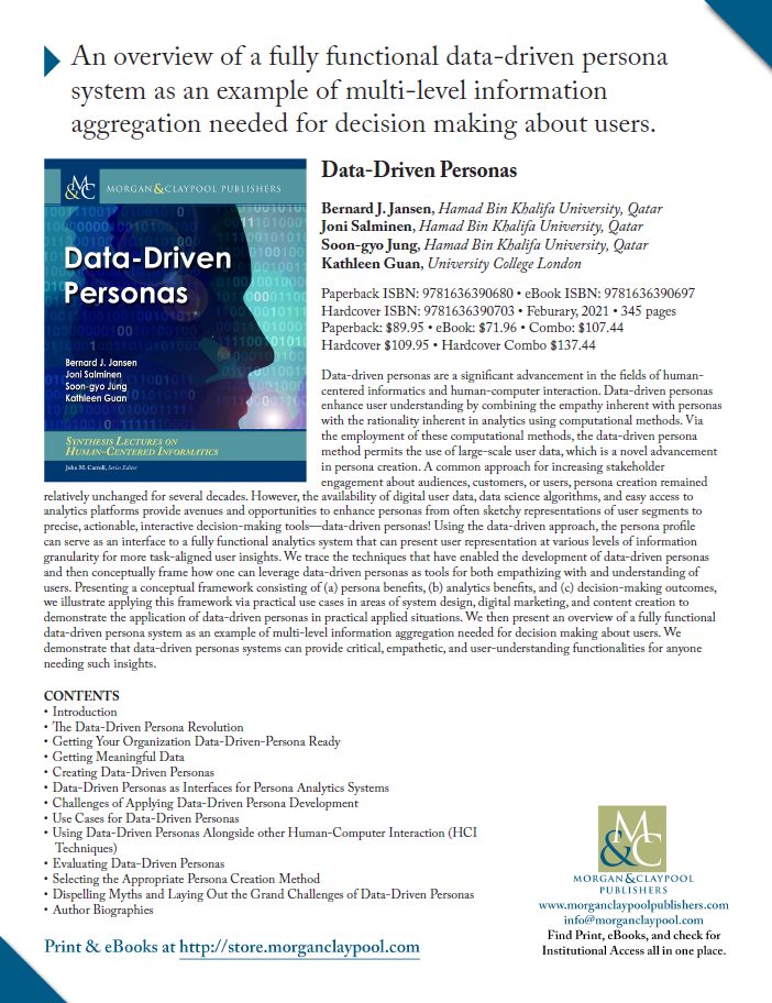 Data-Driven Personas Book – The Persona Blog